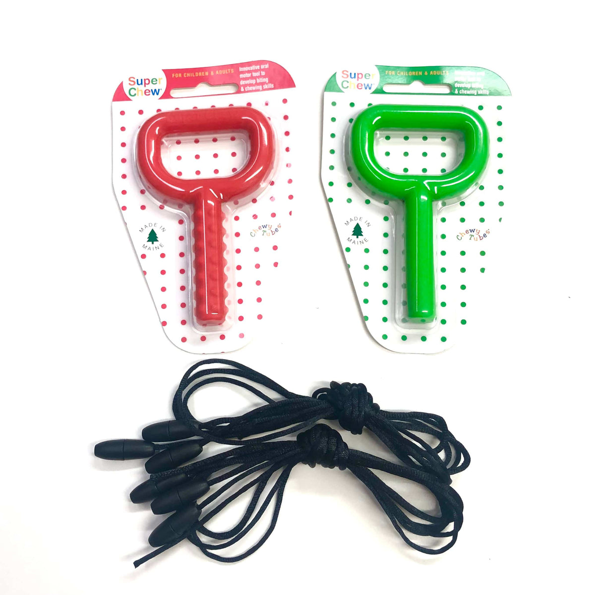 Chewy Tubes Super Chew with Cords and breakaway clasps 6 of Set ...